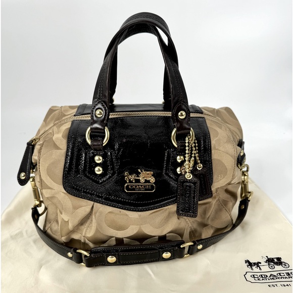 Coach | Bags | Coach Madison Signature Sabrina Satchel Bag Authentic ...